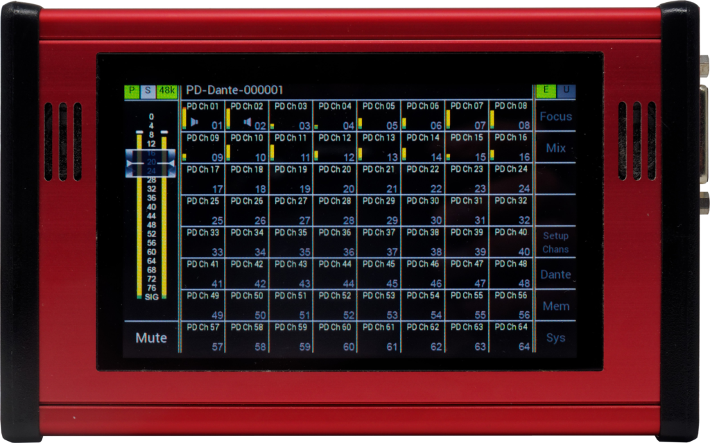 Nixer PD Dante Audio Monitoring Unit